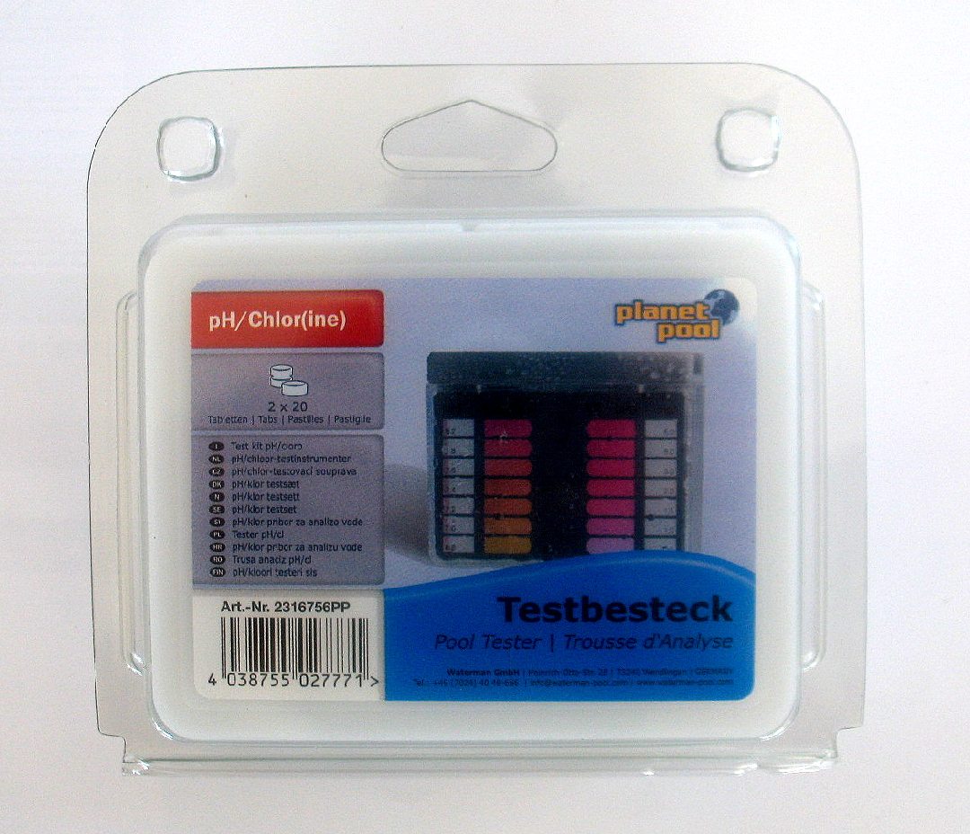 pH/Cl tester (20+20 tabl.) - Testování vody | Prosaunu.cz